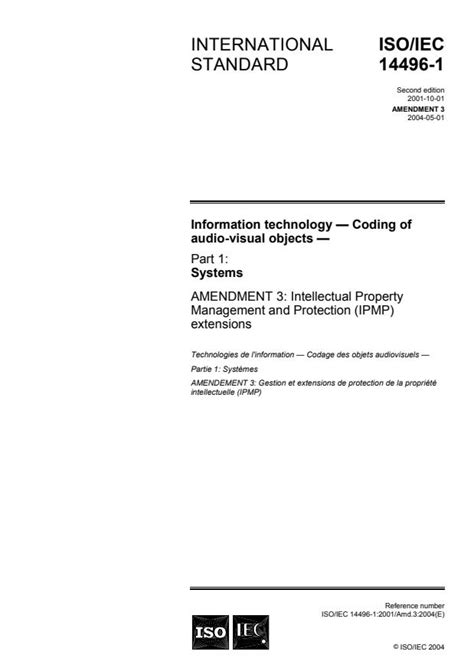 ISO IEC Amd Information Technology Coding Of Audio Visual Objects Part