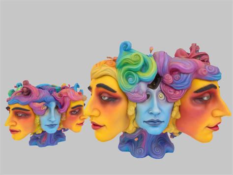 Second Life Marketplace Rainbow Of Faces Statue Full Perm