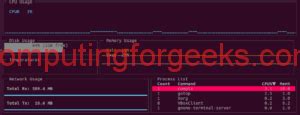 Linux Process Monitoring With Gotop Linux Top Alternative ComputingForGeeks