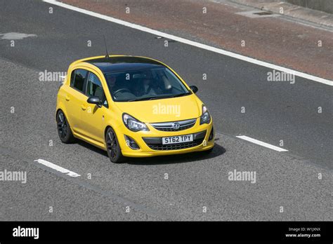 2013 Yellow Vauxhall Corsa Limited Edition M6 Lancaster Uk