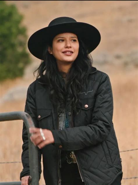 Tanaya Beatty Yellowstone S04 Avery Black Quilted Jacket
