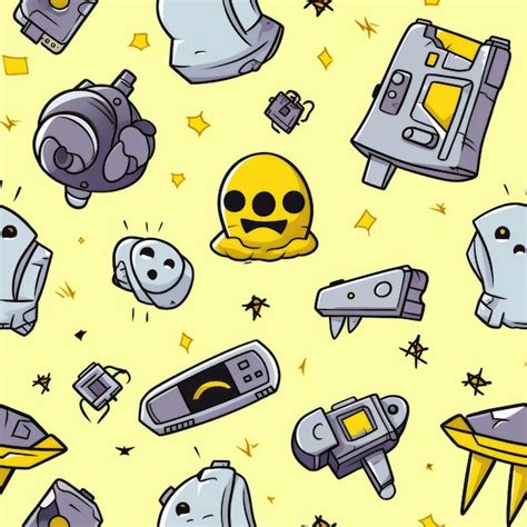 Premium Ai Image Seamless Tileable Patterns Of Abstract Graphic Elements That Are Continuous