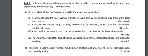 Solved Task 3 Implement The Server Side Requirements And