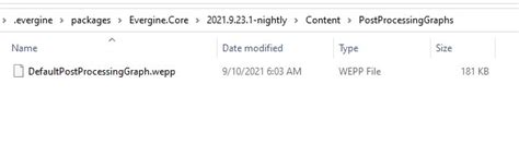 Create Postprocessing Graph Evergine Doc