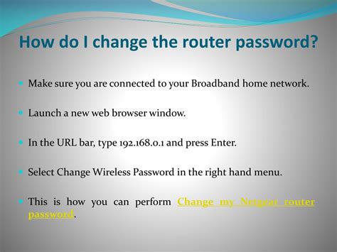 PPT Steps To Change And Reset The Password Of Netgear Router PowerPoint Presentation ID