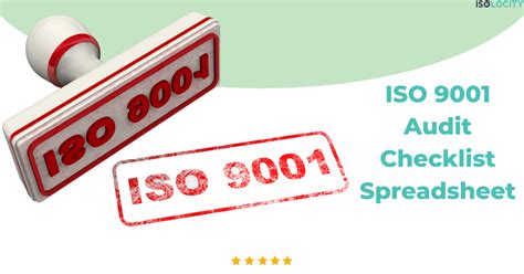 Iso 9001 Audit Checklist Spreadsheet Isolocity