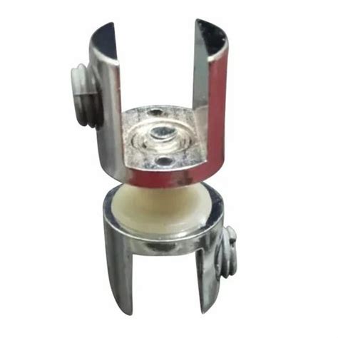 Stainless Steel Single Self Glass Jointer For Curtain Fitting Size 2