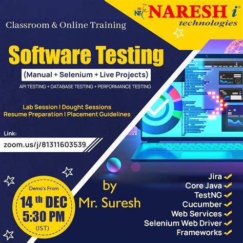 Naresh I Technologies On Linkedin Selenium Manual Automation