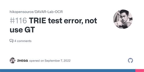 TRIE Test Error Not Use GT Issue Hikopensource DAVAR Lab OCR GitHub