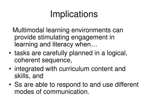 Ppt Multimodal Learning Environments Powerpoint Presentation Free Download Id 194904