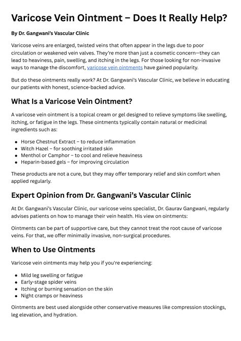 Ppt Varicose Vein Ointment Does It Really Help Powerpoint