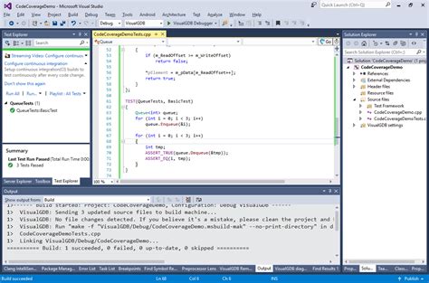 Analyzing Code Coverage For Linux Test Projects VisualGDB Tutorials