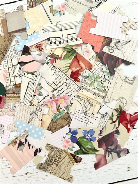 File Tab Dividers Mix Pack Of Pcs Shabby Vintage Planner Journal Page Tab Papercraft Diy