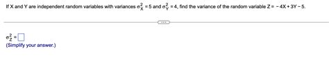 solved if x and y are independent random variables with