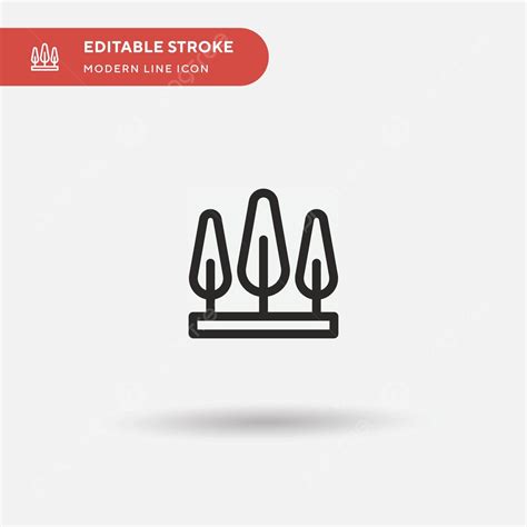 Minimalist Tree Vector Icon A Template For Symbolic Illustration Design Vector Decorative Eco