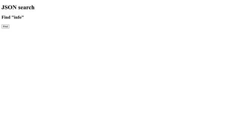 Json Find