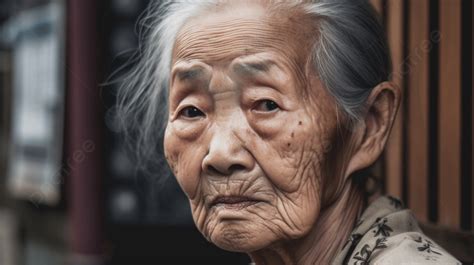 늙은 여자가 카메라를 본다 건강이 좋지 않은 여성 고화질 사진 사진 배경 일러스트 및 사진 무료 다운로드 Pngtree