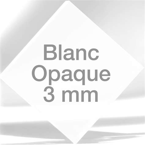 Plaque Plexiglass Blanc Opaque Brillant Sur Mesure En Découpe Laser