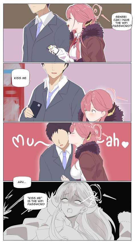 Aru And Sensei Blue Archive Drawn By Altruwishm Danbooru