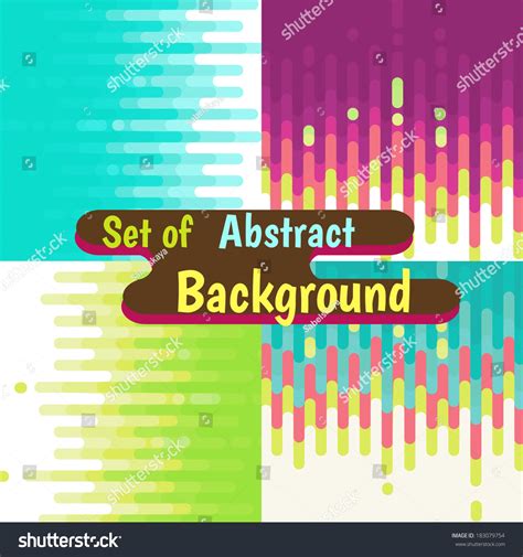 Set Abstract Colorful Curve Background Design Stock Vector Royalty Free 183079754 Shutterstock