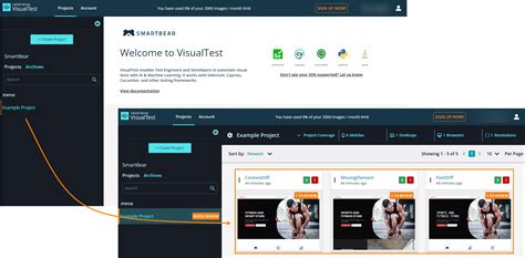 Get Started Visualtest Documentation