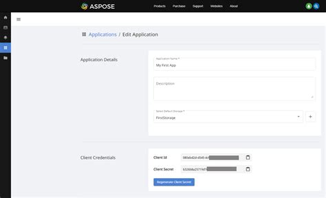 Create An Account And Get Credentials Asposehtml Cloud