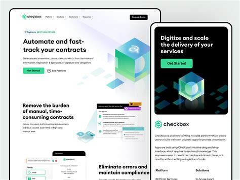 Checkbox Workflow Saas Website Design By Designup Web For Designup On Dribbble
