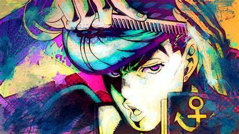 Download Josuke Higashikata In Dynamic Pose Wallpaper