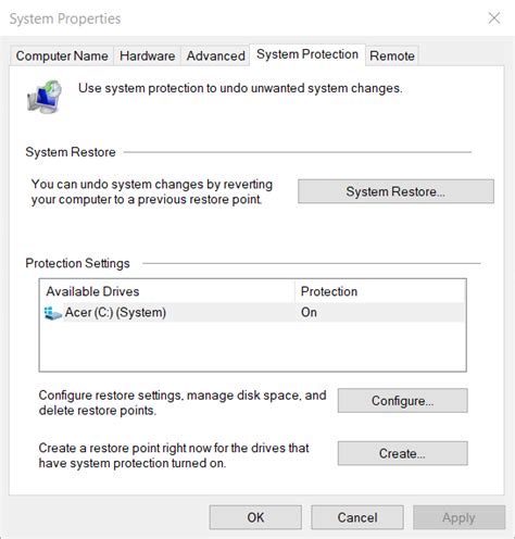 fix you must enable system protection on this drive