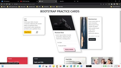 GitHub Sumonfakir Bootstrap Cards Practice