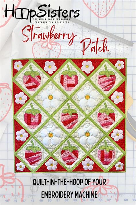 Strawberry Patch Usb Strawberry Patch Patch Quilt Quilting Projects