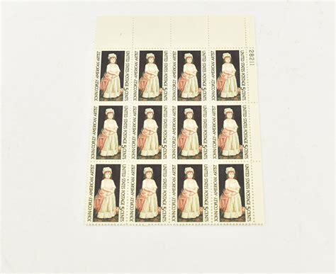 Vintage Unused Entire Sheet Real Usps Postage Stamps Property Room