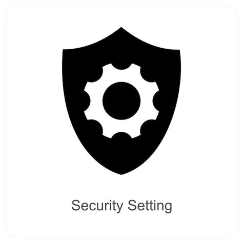 Premium Vector Security Setting And Setting Icon Concept