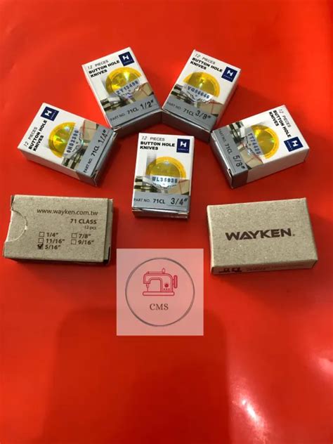 Pisau Lubang Kancing Ukuran 5 8 Inchi Isi 12pc Strongh Button Hole Knive 5 8 Inchi Lazada