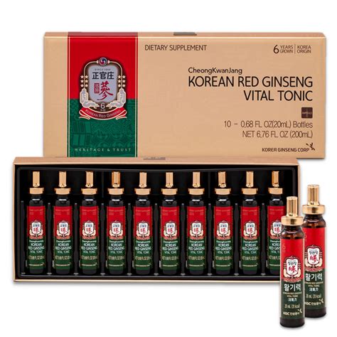 Cheongkwanjang Korean Red Ginseng Vital Tonic Energy Shot Immune