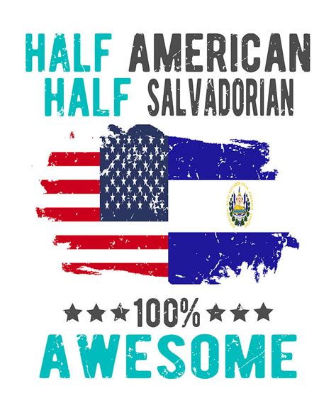 Half American Half Salvadorian Digital Art By Manuel Schmucker Fine