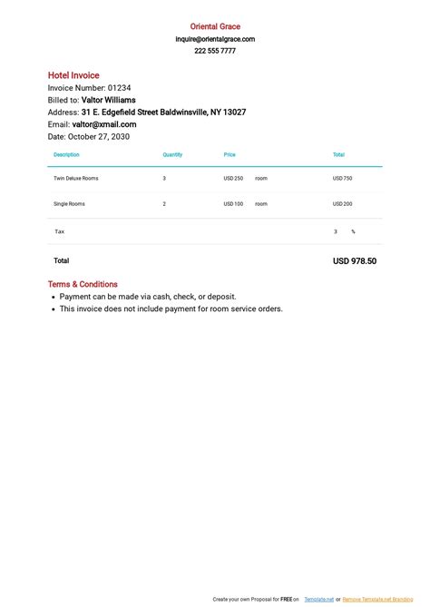 Simple Invoice Template Google Docs PARAHYENA