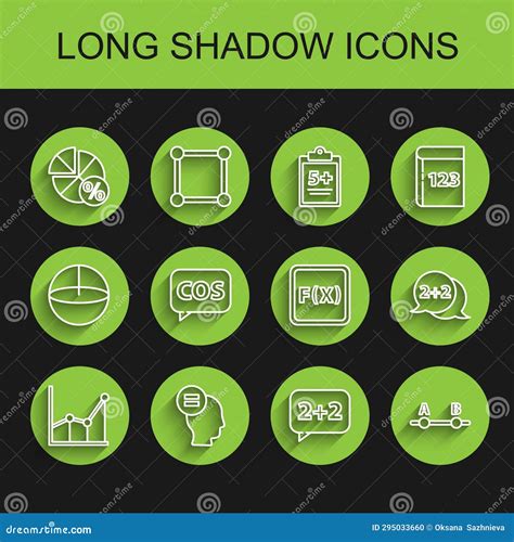 Set Line Sigma Symbol Test Or Exam Sheet Equation Solution Graph Schedule Chart Diagram