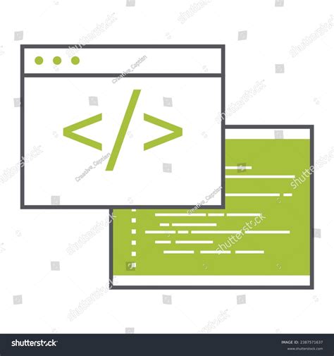 Coding Mastery Dual Ide Windows Unleash Royalty Free Stock Vector