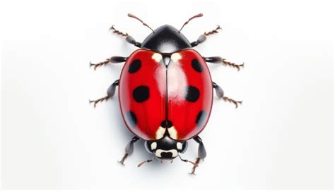 Premium Ai Image Ladybug Front View Isolated On White Background
