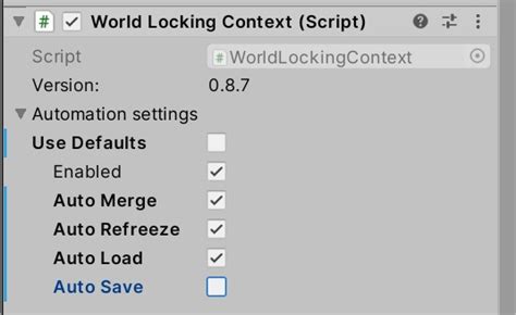 Persistence Tricks World Locking Tools For Unity Documentation