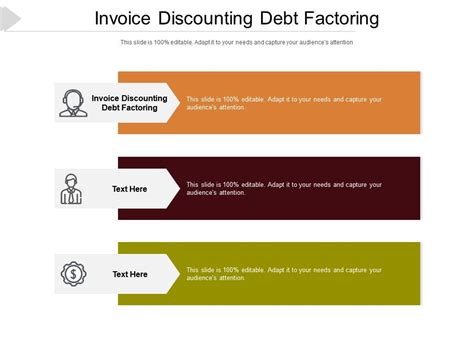 Invoice Discounting Debt Factoring Ppt Powerpoint Presentation Pictures Slideshow Cpb