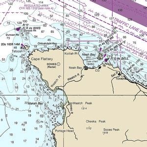 2013 Nautical Map Of Strait Of Juan De Fuca Washington Etsy