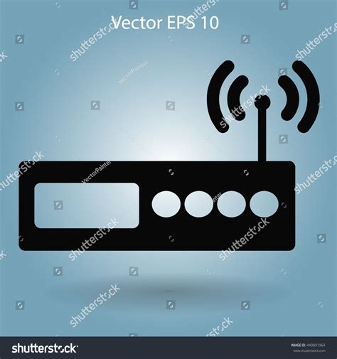 Wifi Router Vector Picture Stock Vector Royalty Free 440091964