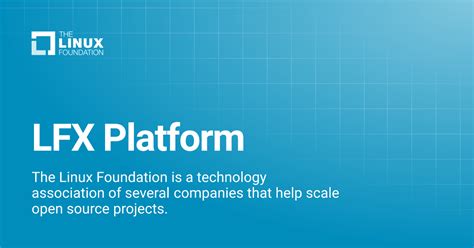 Lfx Platform Linux Foundation Documentation