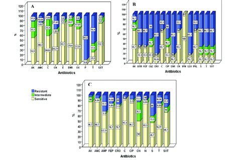 Antibiogram Of Pathogenic Bacteria S Aureus A P Aeruginosa B And