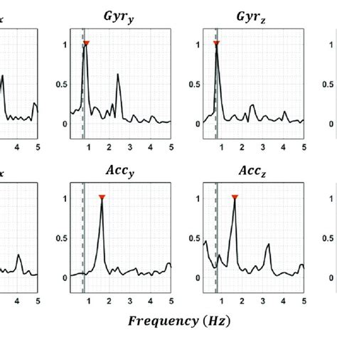 Fast Fourier Transform Of The Gyroscope And Accelerometer Signals For