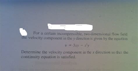solved for a certain incompressible two dimensional flow