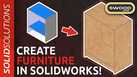 How To Build Furniture In Solidworks Beginner Swood Tutorial Youtube