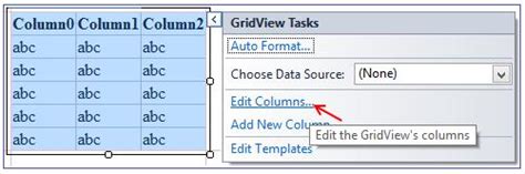 working with gridview in asp